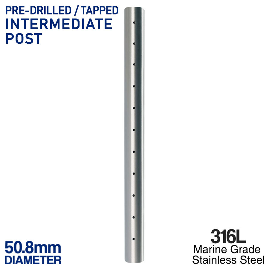 Intermediate Post - 50.8mm Diameter - Stainless Steel Balustrade