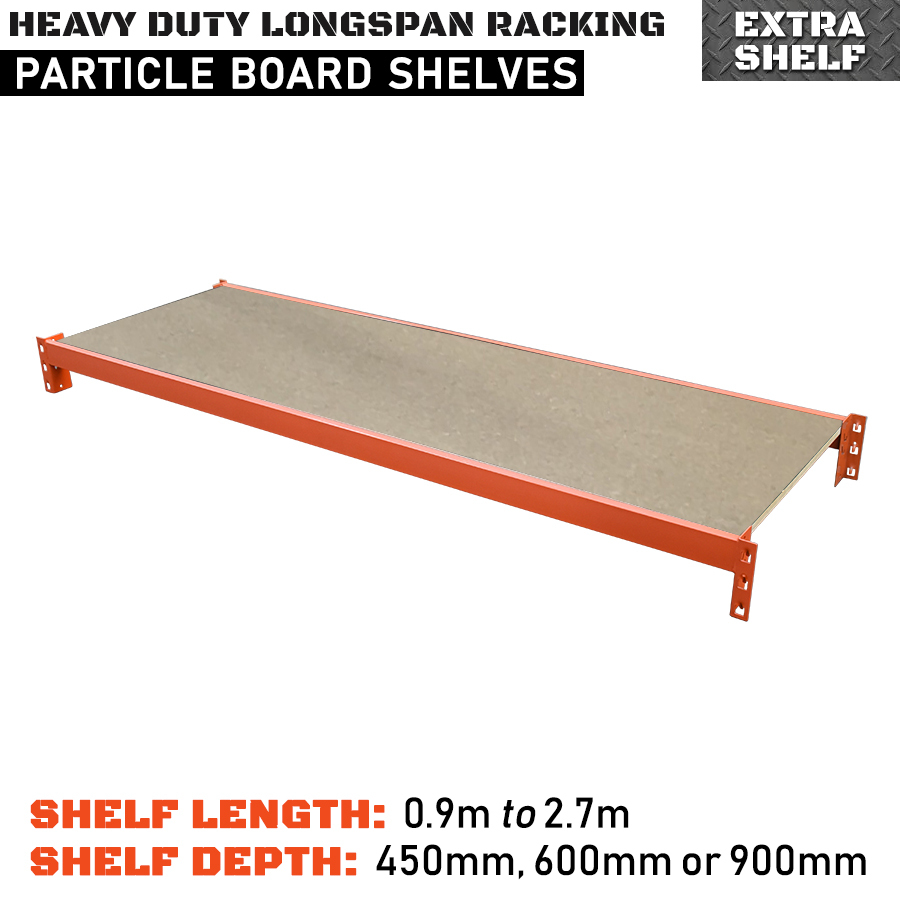 Longspan Shelf Level with Industrial Particle Board 18mm