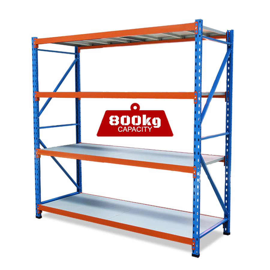 Standard Garage Longspan Shelving Unit with Steel Shelves